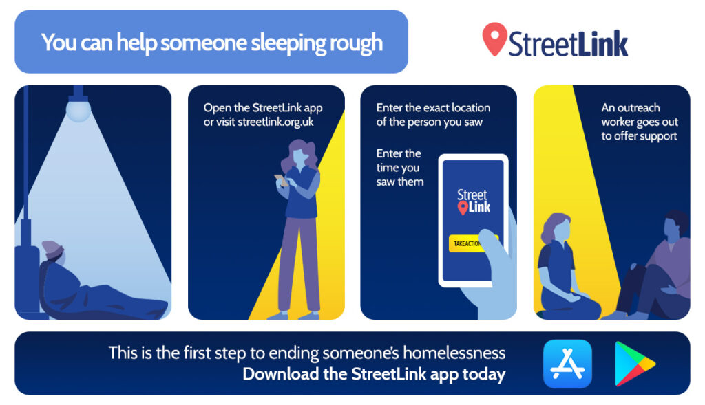 StreetLink - The Wallich - Download The Homeless App
